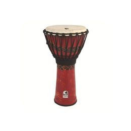 Toca Percussion Djemben,Freestyle Djembe SFDJ-10RP Rope Tuned Bali Red