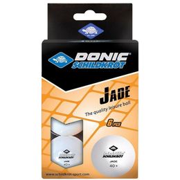 Donic Schildkröt Donic-Schildkröt Tischtennisball Jade Poly 40+ 6 Stück weiß