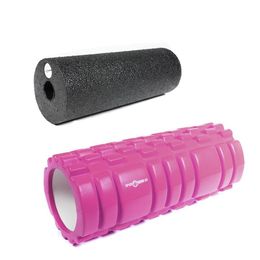 Sporttrend 24 Massagerolle Rolle mit Noppen Pink + Rolle 15cm