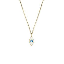 Elli Kette mit Anhänger Erbskette Evil Eye Symbol Emaille 925er Silber