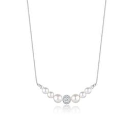 Elli Perlenkette Synthetischen Perlen Elegant 925 Silber
