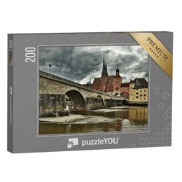 puzzleYOU Puzzle Regensburg mit Steinbrücke und Dom St. Peter