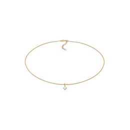 Elli Choker Choker Solitär synthetische Opal Klassik 925 Silber