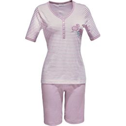 Erwin Müller Erwin Müller Pyjama Damen-Shorty Single-Jersey Streifen