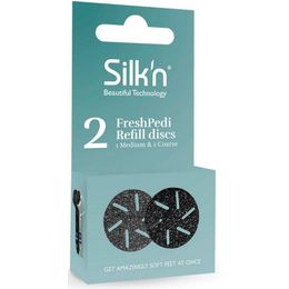 Silk'n Silk'n Hornhautentferner Ersatzschleifscheiben FreshPedi Refill discs 1 Medium 1Coarse, Set, 2-St., schwarz