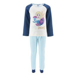 Disney Frozen Schlafanzug Eiskönigin Anna & Elsa Kinder Mädchen Pyjama langarm Nachtwäsche (2 tlg)