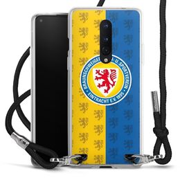 DeinDesign Handyhülle Eintracht Braunschweig Offizielles Lizenzprodukt Logo, OnePlus 8 Handykette Hülle mit Band Case zum Umhängen Cover mit Kette