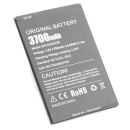 vhbw passend für Doogee X7, X7 Pro Mobilfunk (3700 mAh, 3,8 V, Li-Ion) Smartphone-Akku Li-Ion 3700 mAh, schwarz
