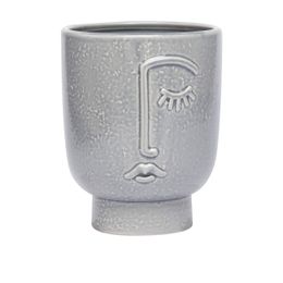 Lawrence Grey Home Blumentopf Blumentopf Ca. D14 H18cm, blau|grau