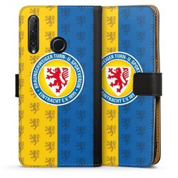 DeinDesign Handyhülle Eintracht Braunschweig Offizielles Lizenzprodukt Logo, Huawei Honor 20 Lite Hülle Handy Flip Case Wallet Cover, schwarz