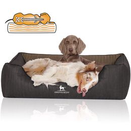 Knuffelwuff Tierbett Hundebett Outback, Orthopädisch, braun, taupe