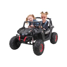 Actionbikes Motors Kinder-Elektroauto UTV Buggy MX Allrad 4x4 (Schwarz)