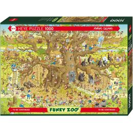 Heye Puzzle Monkey Habitat, 1000 Puzzleteile, Made in Germany, bunt