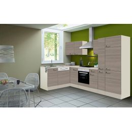 Optifit Winkelküche Vigo, ohne E-Geräte, Stellbreite 300 x 175 cm, beige