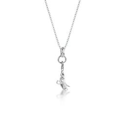 NENALINA Kette mit Anhänger Kamm Schere Symbol Charm Anhänger 925 Silber, silberfarben