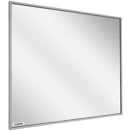 VASNER Infrarotheizung Zipris S 700, 700 W, Spiegelheizung mit Aluminium-Rahmen, silberfarben