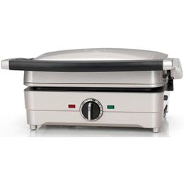 Cuisinart Elektrogrill GRSM3E, 1000 W, Waffel & Omelette Maker, schwarz|silberfarben