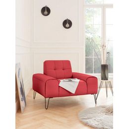 exxpo - sofa fashion Sessel Taranto, rot