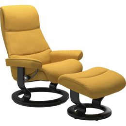 stressless® Relaxsessel View, mit Classic Base, Größe M,Gestell Schwarz, gelb