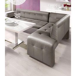 exxpo - sofa fashion Eckbank Barista, Frei im Raum stellbar, grau