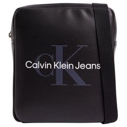 Calvin Klein Jeans Mini Bag MONOGRAM SOFT REPORTER18, mit Logoprint Herren Schultertasche, schwarz