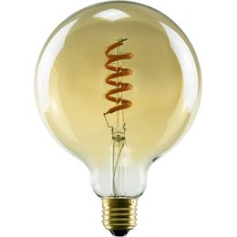 Segula LED-Leuchtmittel Soft Line, E27, 1 St., Warmweiß, dimmbar, Soft Globe 125 gold, E27, goldfarben