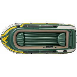 Intex Schlauchboot Seahawk 4, (Set, -, mit 2 Paddeln und Luftpumpe), gelb|grün
