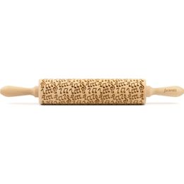 Folkroll Teigroller 3D-Motiv-Teigrolle Buchenholz, Musik, beige|braun