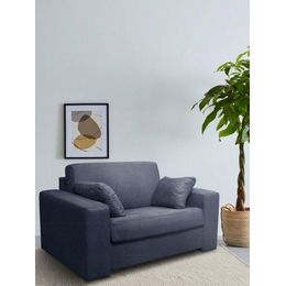 Home Affaire Sessel Roma Matratzenhöhe 140cm, Dauerschlaffunktion, mit Unterfederung, Liegemaße ca 83x198 cm, blau