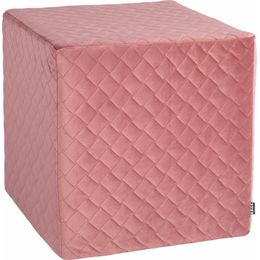 HOCK H.O.C.K. Sitzwürfel Soft Nobile (1 St), 45/45/45 cm, rosa
