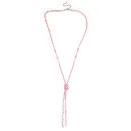 Collezione Alessandro Lange Kette Heather, mit Glasperlen, rosa