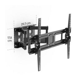Hama TV Wandhalter bis 213 cm 84 Zoll vollbeweglich VESA bis 600x400 TV-Wandhalterung, (bis 84 Zoll), schwarz