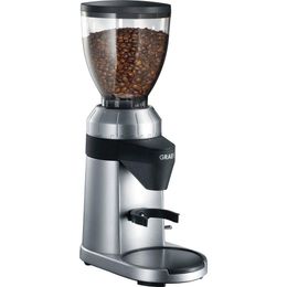 Graef Kaffeemühle CM 800, silber, 120 W, Kegelmahlwerk, 350 g Bohnenbehälter, silberfarben