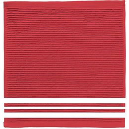 DDDDD Spültuch Provence, (Set, 4-tlg), aus reiner Baumwolle, 30x30 cm, rot