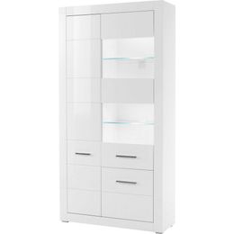 Inosign Vitrine BIANCO Höhe 198 cm, weiß