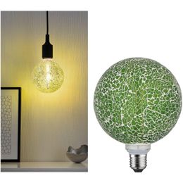 Paulmann LED-Leuchtmittel Miracle Mosaic Grün E27 2700K dimmbar, E27, 1 St., Warmweiß, grün|weiß