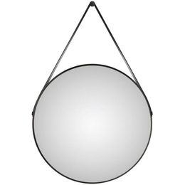 Talos LED-Lichtspiegel, rund, mit indirekter LED Beleuchtung, matt Ø 80 cm, schwarz