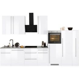 Wiho-Küchen wiho Küchen Küchenzeile Chicago, mit E-Geräten, Breite 360 cm, grau|weiß