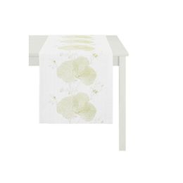 Apelt Tischläufer 7903 Loft Meta (1-tlg), Maße ca. 48x140 cm, grün|weiß