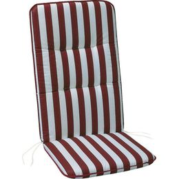 Best Sesselauflage, rot|weiß