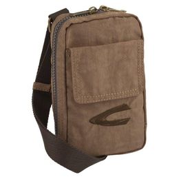 Camel Active Umhängetasche Journey, aus leichtem robusten Nylon, funktional perfekt für alle Lebenslagen, beige