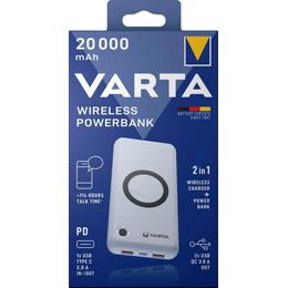 Varta Wireless Power Bank 20.000 Batterie-Ladegerät, weiß