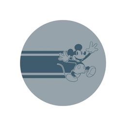 Komar Wandtattoo Mickey Bonjour (1 St), Künstler: Disney, 125x125 cm (Breite x Höhe), rund und selbstklebend, blau|grau