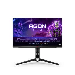 AOC AG274FZ Gaming-Monitor (68,6 cm/27 ", 1920 x 1080 px, Full HD, 1 ms Reaktionszeit, 260 Hz, IPS), rot|schwarz