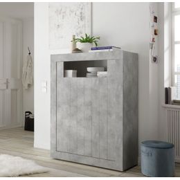 Inosign Highboard Urbino, Breite 110 cm, grau