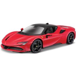 Bburago Sammlerauto Ferrari SF90 Stradale, rot, Maßstab 1:18, rot