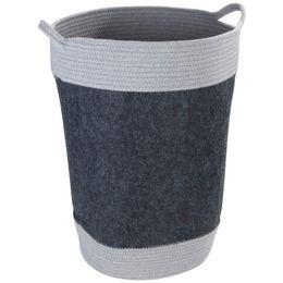 Wenko Aufbewahrungskorb Bea (1 St), aus recyceltem Polyesterfilz, grau