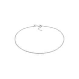 Elli Premium Kette ohne Anhänger Choker Stäbchen-Panzerkette Basic 925 Silber, silberfarben