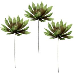 Kunstblume Soft-Protea, I.GE.A., Höhe 84 cm, 3er Set, grün