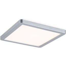 Paulmann LED Panel Atria Shine, LED fest integriert, Warmweiß, silberfarben